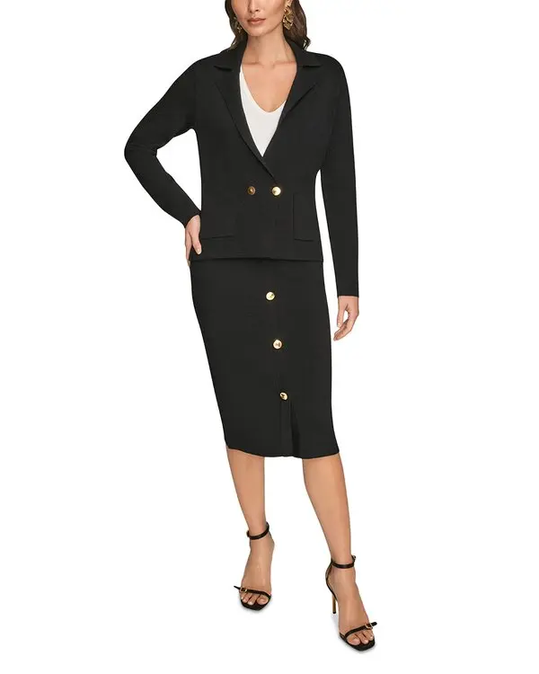 Donna Karan New York Sweater Blazer - Black