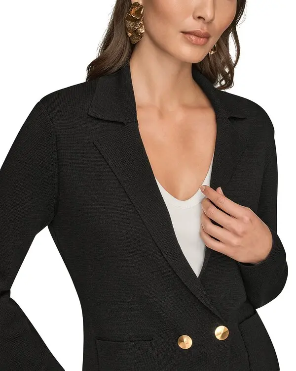 Donna Karan New York Sweater Blazer - Black
