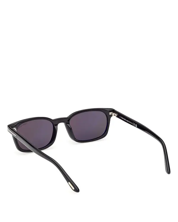 TOM FORD Square Sunglasses, 53mm - Black/smoke