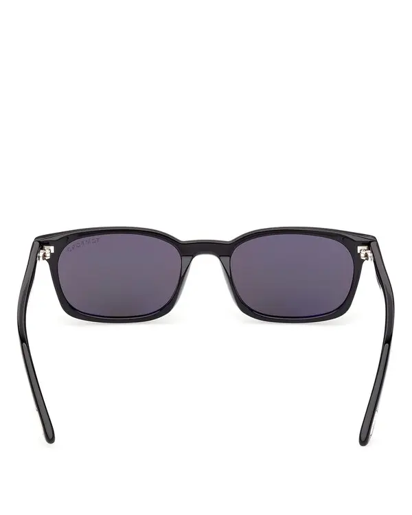 TOM FORD Square Sunglasses, 53mm - Black/smoke