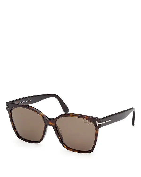 TOM FORD Iris Butterfly Sunglasses, 56mm - Red