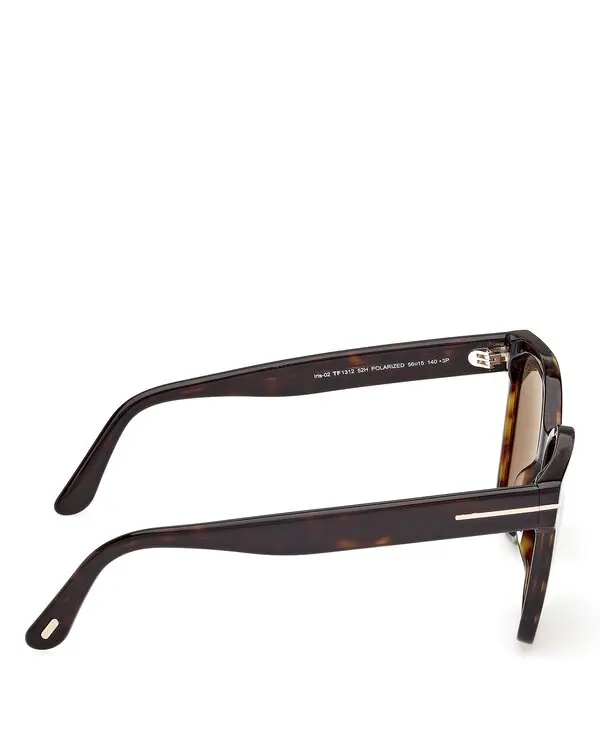 TOM FORD Iris Butterfly Sunglasses, 56mm - Red
