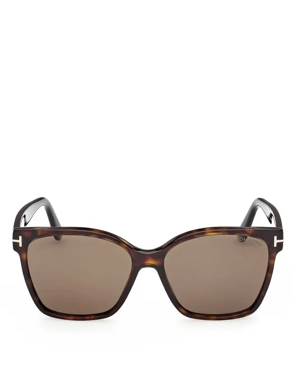 TOM FORD Iris Butterfly Sunglasses, 56mm - Red
