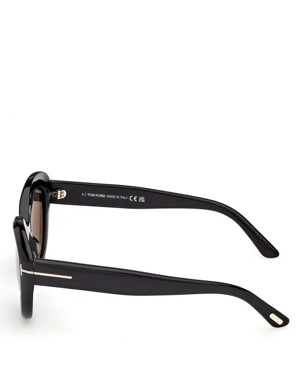 TOM FORD Stacy Cat Eye Sunglasses - Black/smoke