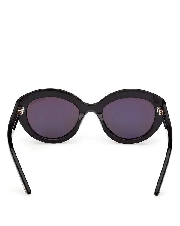 TOM FORD Stacy Cat Eye Sunglasses - Black/smoke