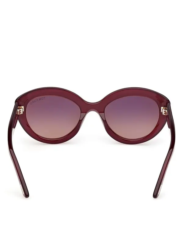TOM FORD Stacy Cat Eye Sunglasses 53mm - Violiet