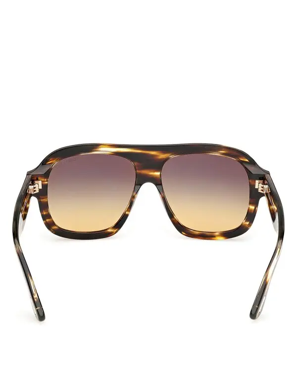 TOM FORD Rhonda Pilot Sunglasses - Havana/smoke