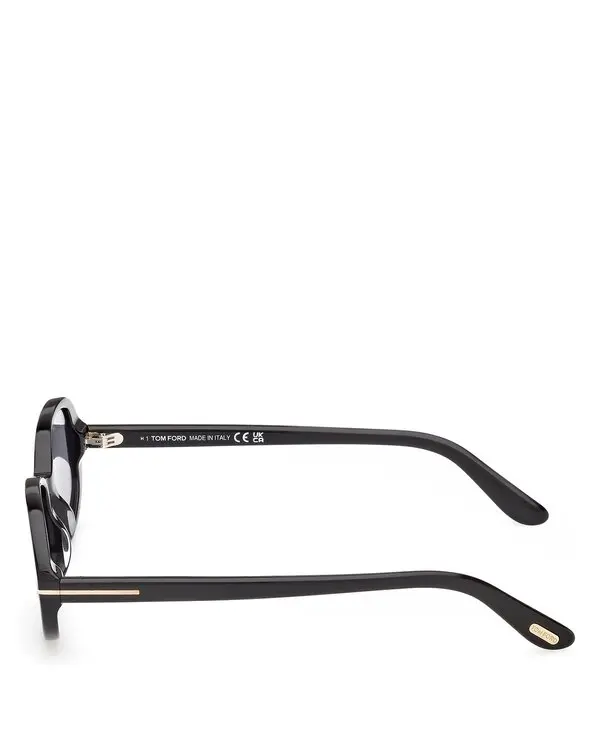 TOM FORD Iggy Oval Sunglasses - Black/smoke