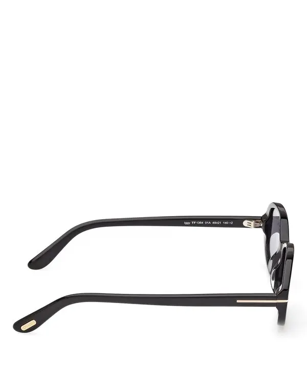 TOM FORD Iggy Oval Sunglasses - Black/smoke