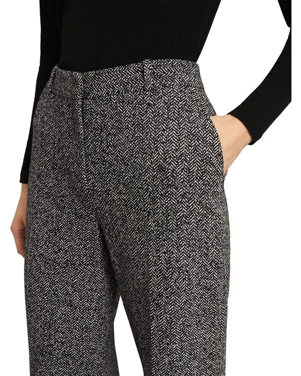 HOBBS LONDON Marlyn Herringbone Trousers