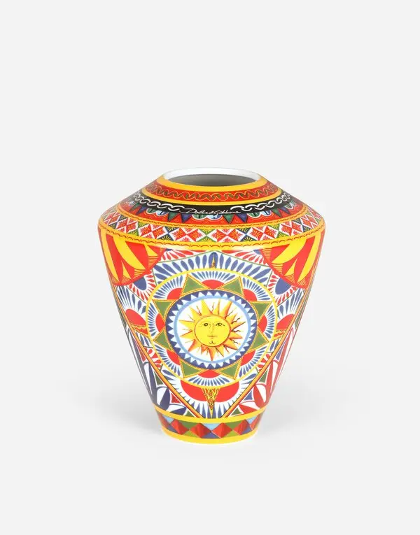 Dolce & Gabbana Small Amphora Porcelain Vase - Multicolor