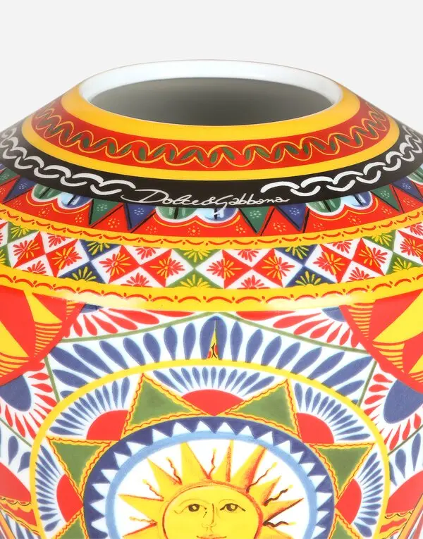 Dolce & Gabbana Small Amphora Porcelain Vase - Multicolor