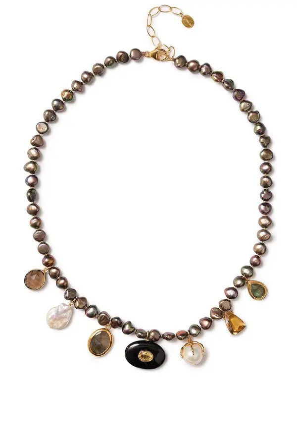 Chan Luu Seed Charm Necklace - Peacock Pearl
