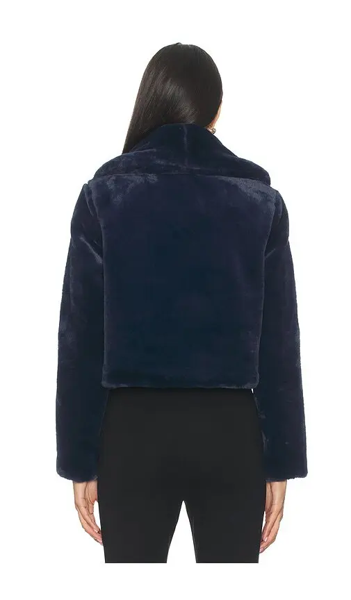 Blanknyc Cropped Faux Fur Coat - Frost Bite
