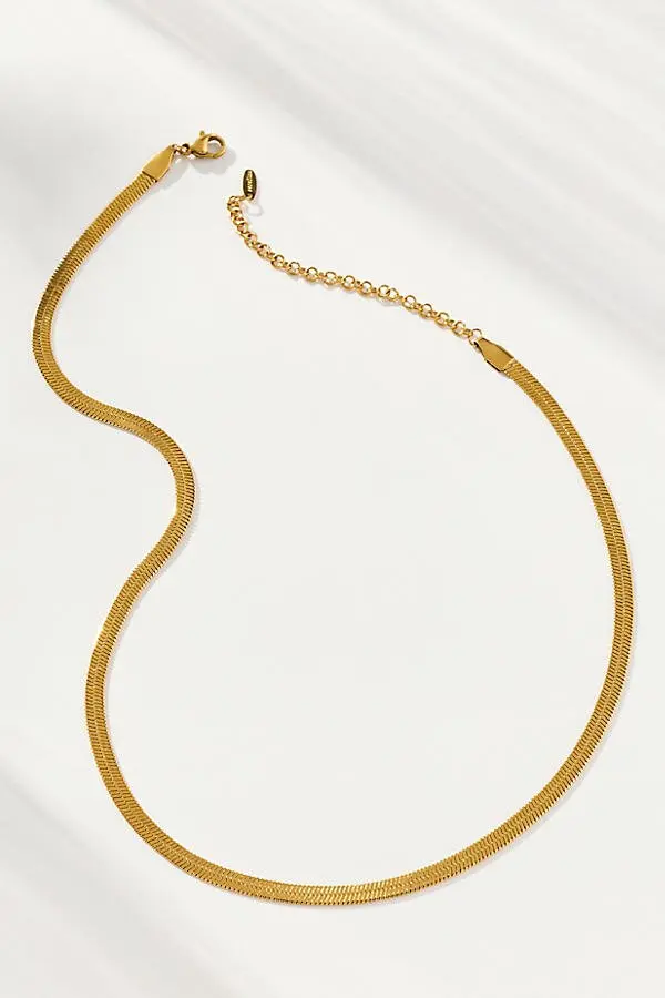 Anthropologie Water-resistant Snake Chain Necklace