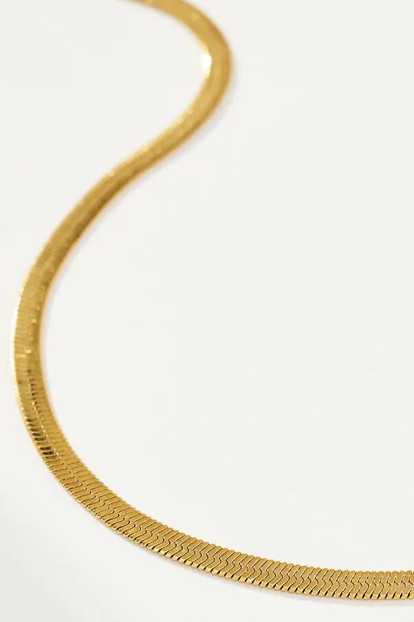 Anthropologie Water-resistant Snake Chain Necklace