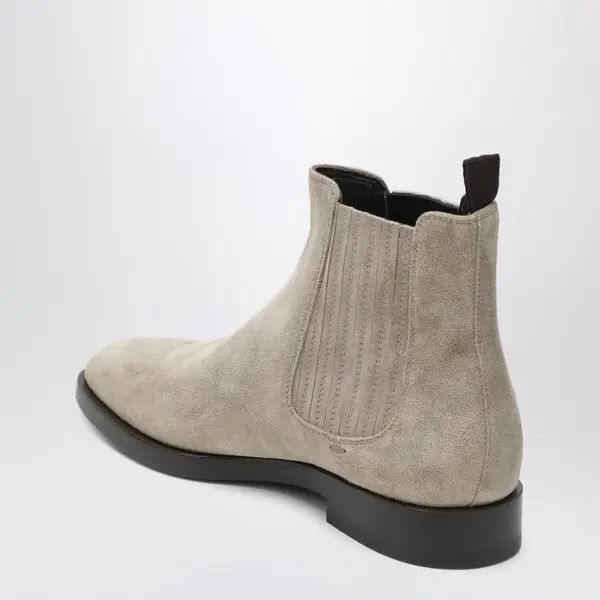 Brunello Cucinelli Suede Chelsea Boots - Beige
