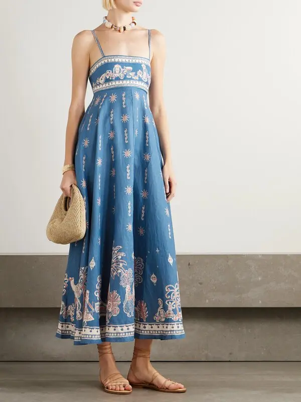 blue dress for baby girl Blue Cassie Pool Midi Dress main image 1