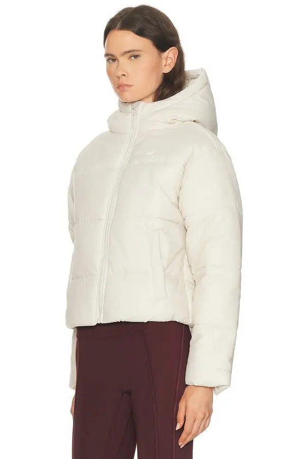 Nike Therma Fit Loose Hooded Jacket - Light Bone & White
