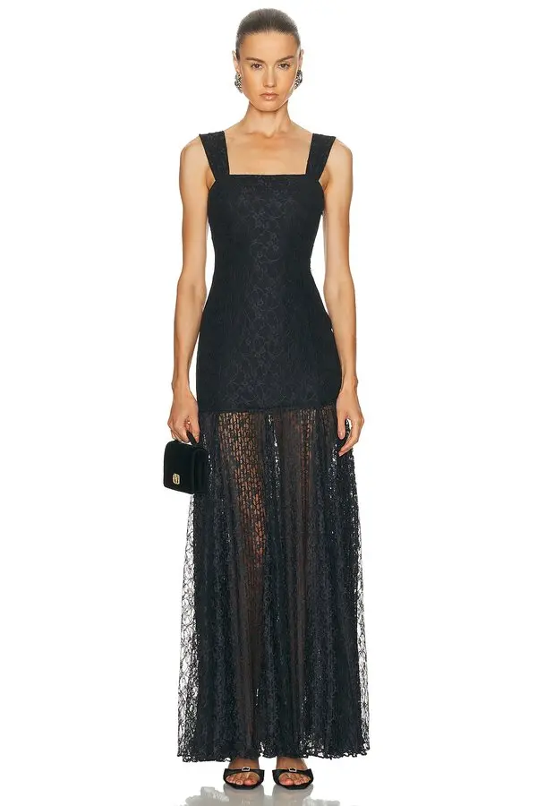 L'academie Abri Gown Marianna - Black