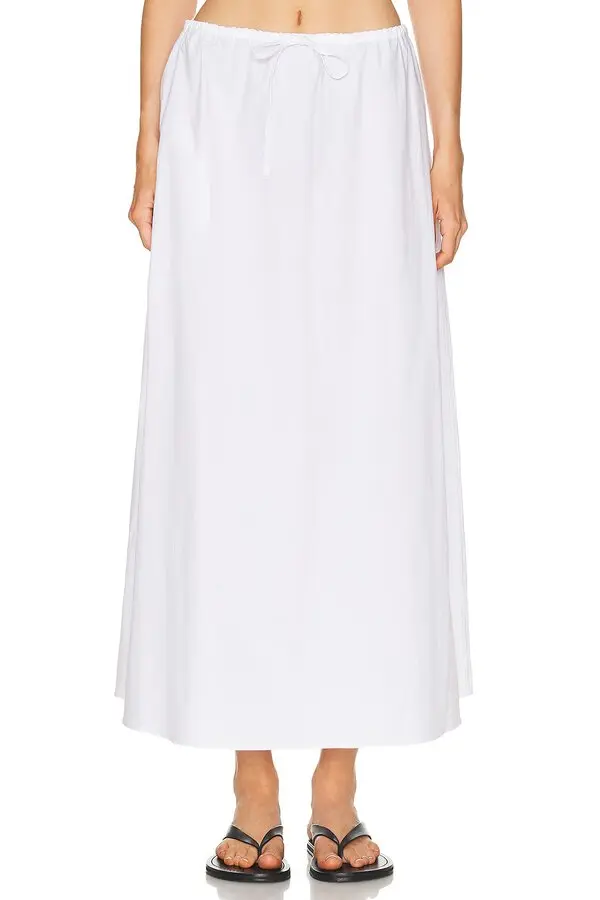 Matteau Drawcord Skirt - White