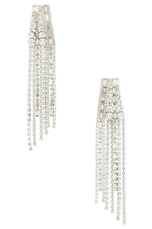 Magda Butrym Tassel Earrings - Rhodium Silver