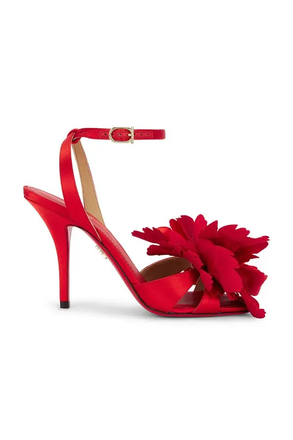 FERRAGAMO Ghilly Sandal - Flame Red & Biscotto