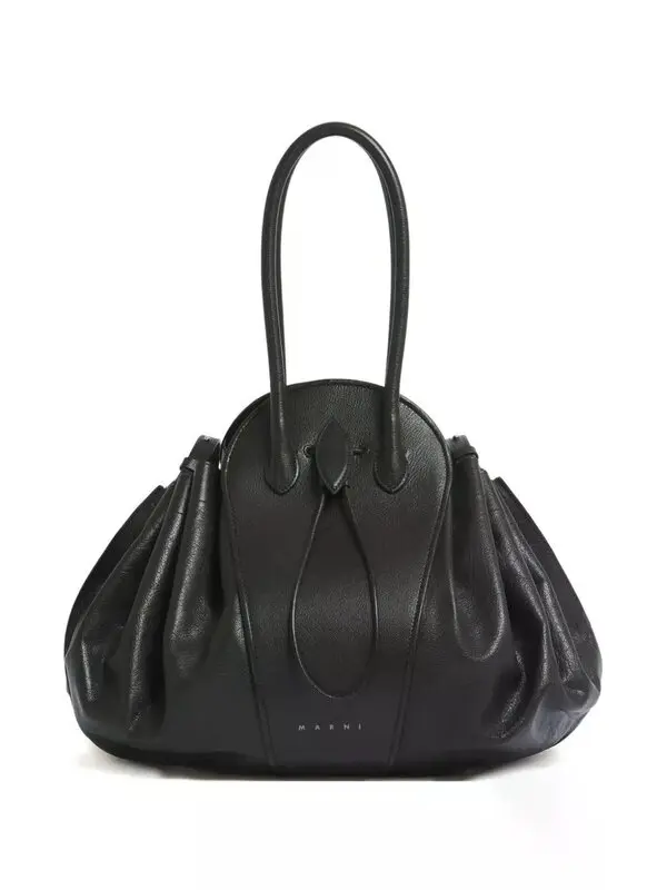 Marni Tubular Handle Shoulder Bag - Black