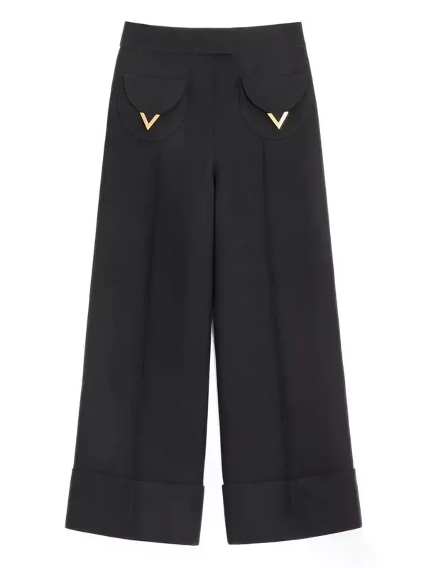 Valentino Garavani Crepe Couture Cuffed Trousers