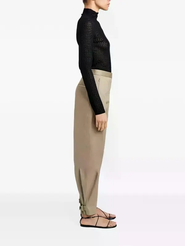 Proenza Schouler White Label Check-knit Mock-neck Jersey - Black