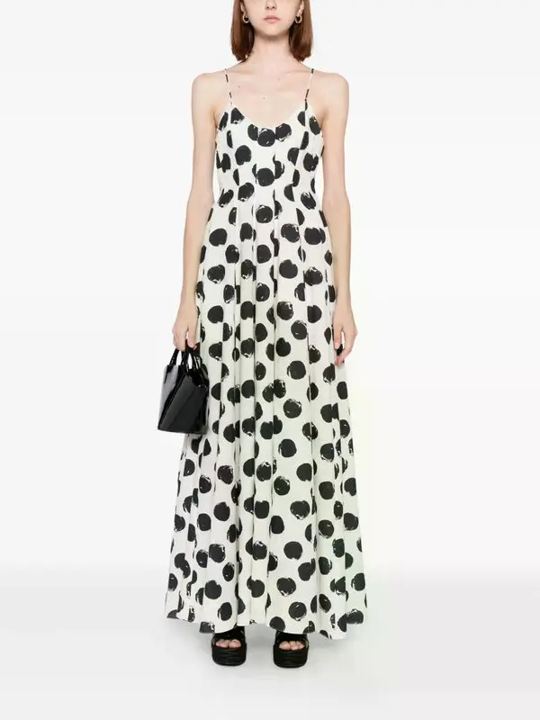 BAMBAH Polka-dot Maxi Dress