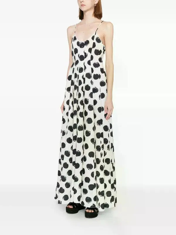 BAMBAH Polka-dot Maxi Dress