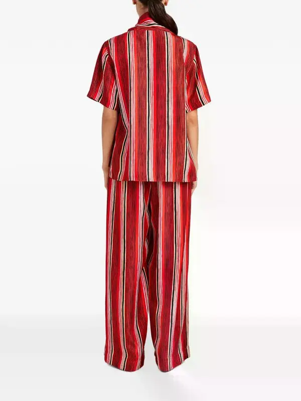 Proenza Schouler Amira Striped Blouse - Red