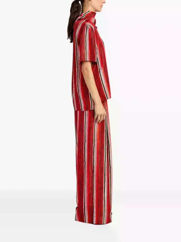 Proenza Schouler Amira Striped Blouse - Red