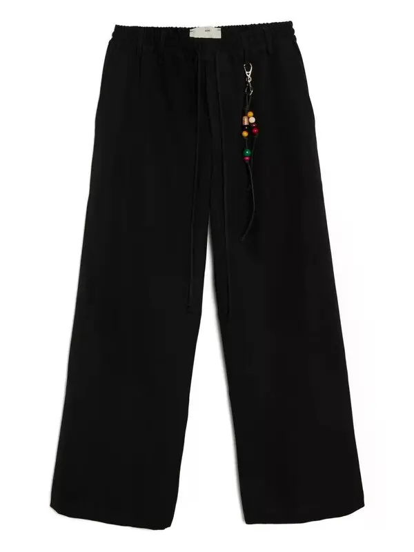 SONG FOR THE MUTE Drawstring Trousers - Black