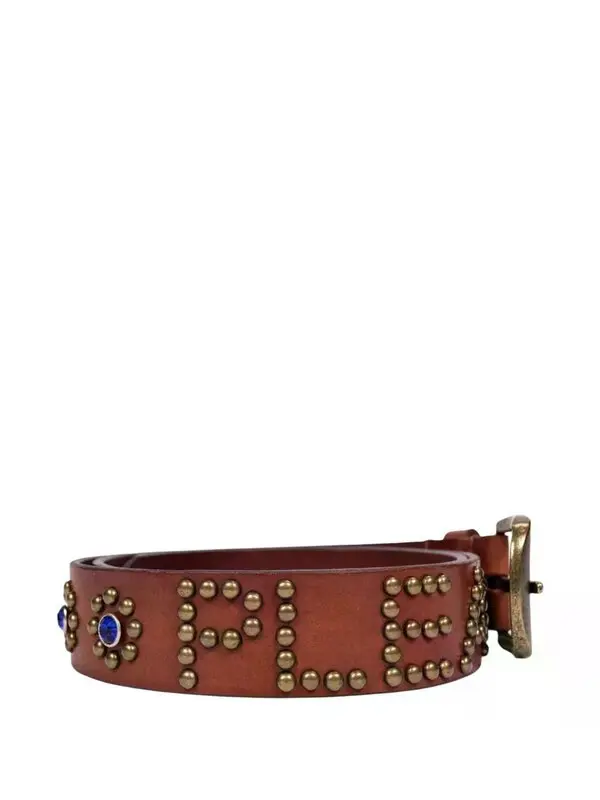 PLEASURES Studded Leather Belt
