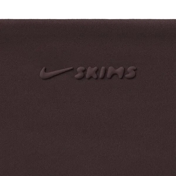 SKIMS Nike Matte Twist Front Bra - Dark Sepia