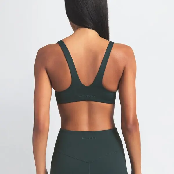 SKIMS Nike Matte Shaping Scoop Bra - Dark Teal