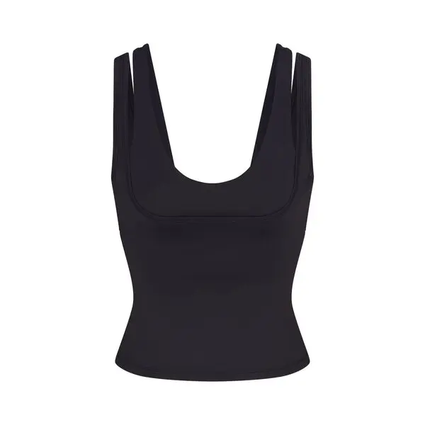 SKIMS Double Strap Tank - Obsidian