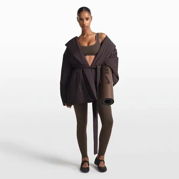 SKIMS Hooded Wrap Coat