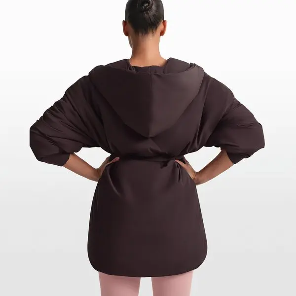 SKIMS Hooded Wrap Coat