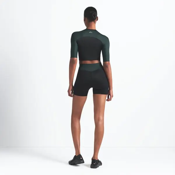 SKIMS 5-inch Biker Short - Obsidian And Dark Teal