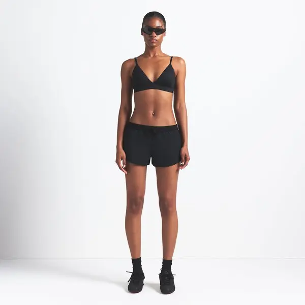 SKIMS Woven Nylon Runner Short - Obsidian