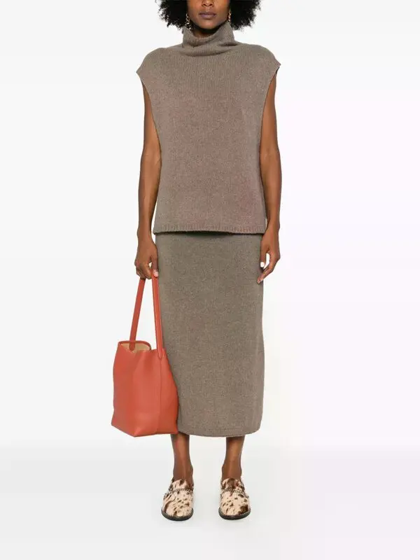 Kristensen Du Nord Cashmere Roll Neck Sleeveless Sweater