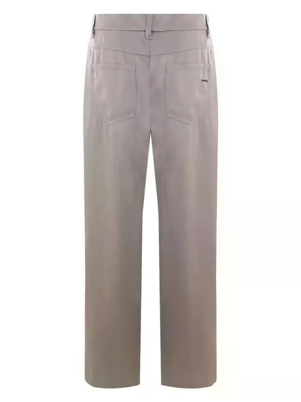 Brunello Cucinelli Wide Leg Cady-satin Trousers