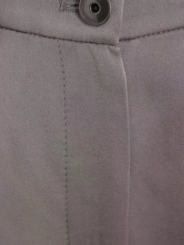 Brunello Cucinelli Wide Leg Cady-satin Trousers