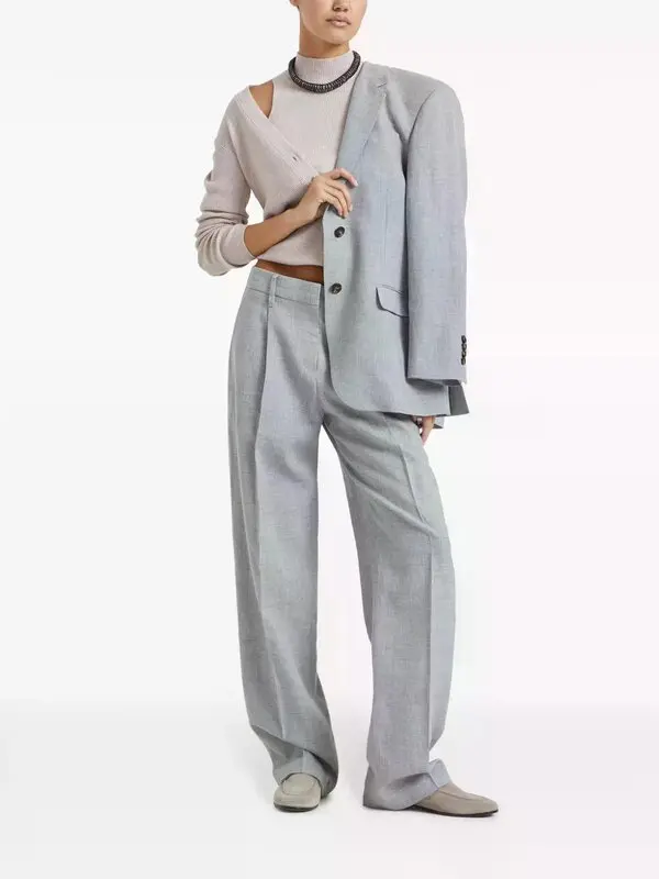 Brunello Cucinelli Pleated Wide-leg Trousers