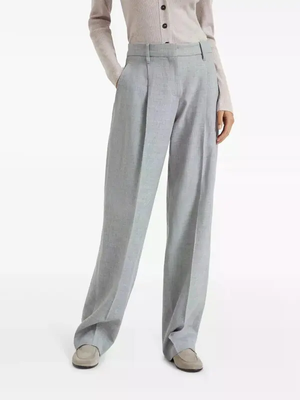 Brunello Cucinelli Pleated Wide-leg Trousers