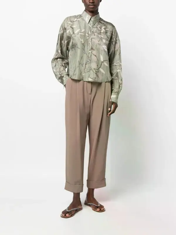 Brunello Cucinelli Cropped Tailored Trousers