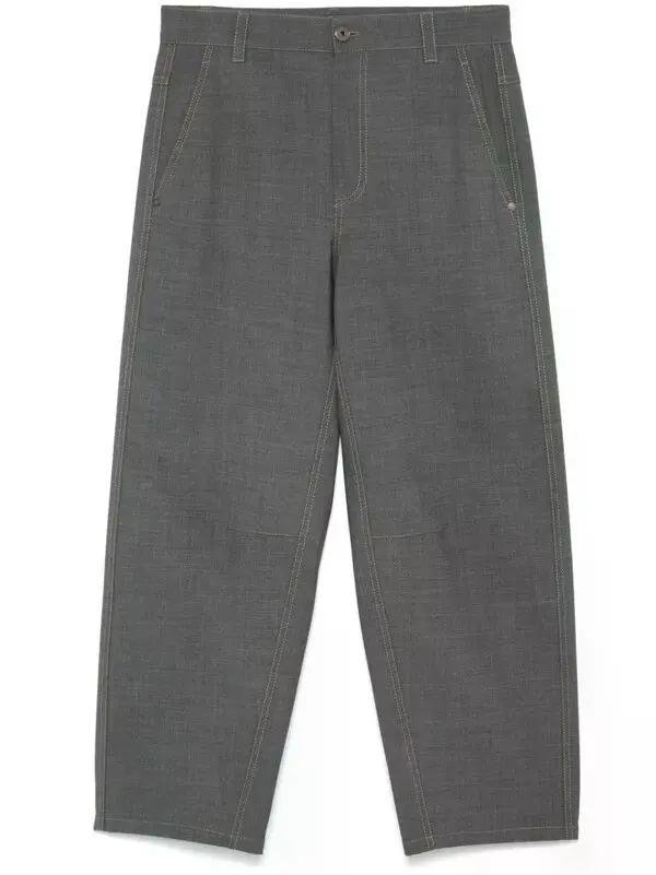 Brunello Cucinelli Mélange-effect Trousers